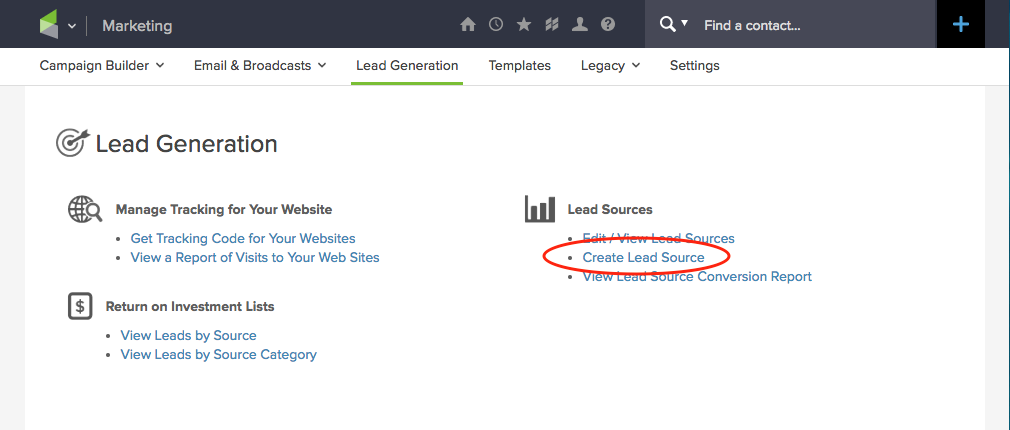 How to Set Up and Assign Lead Sources in Infusionsoft by Keap | Keap